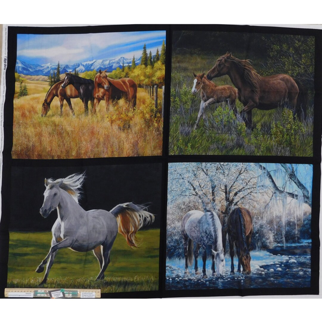 Patchwork Nähen Stoff hohes Pferd Panel 95x110cm - Etsy.de