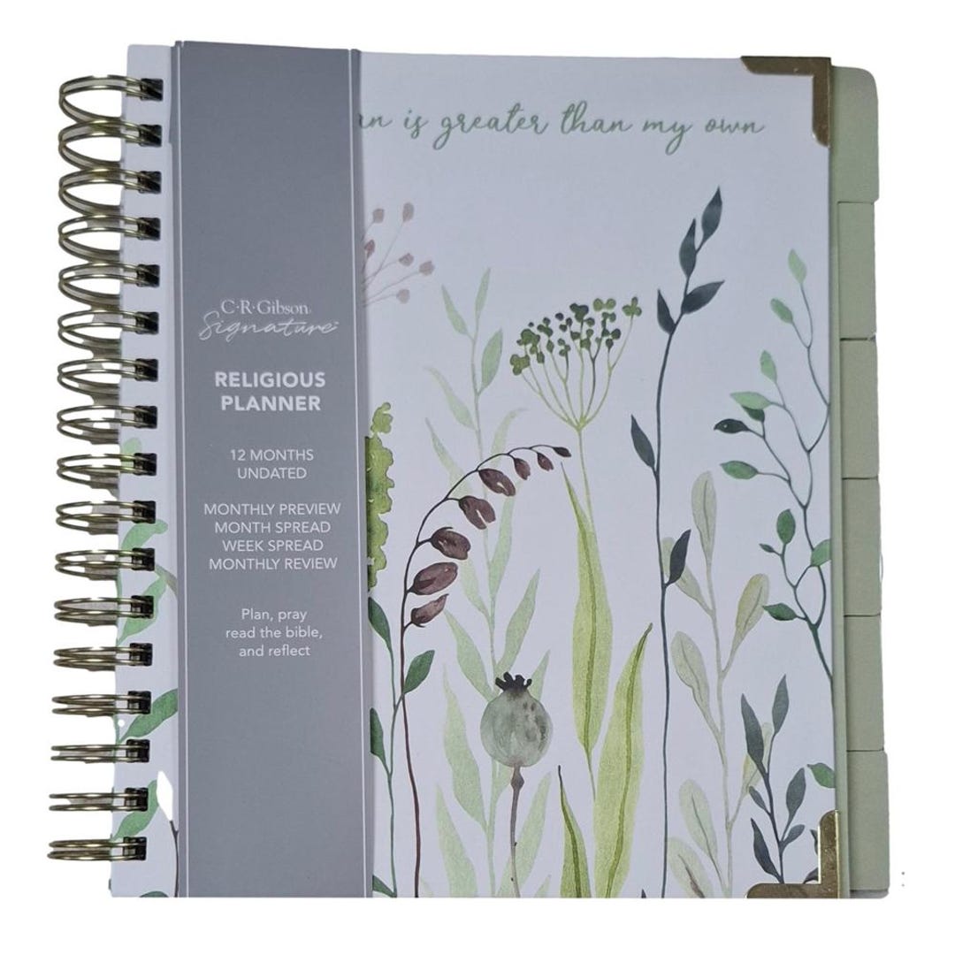 CR Gibson Religious Planner Church Scripture Journal - Etsy