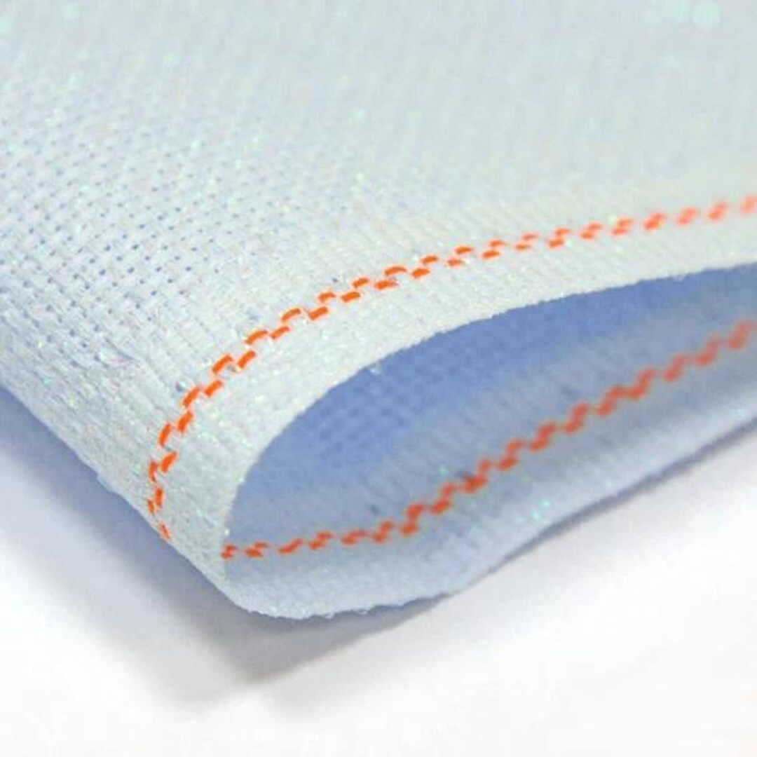 Cross X Stitch Sparkle Baby Blue Aida Cloth 14ct Size 55x30cm Fabric - Etsy