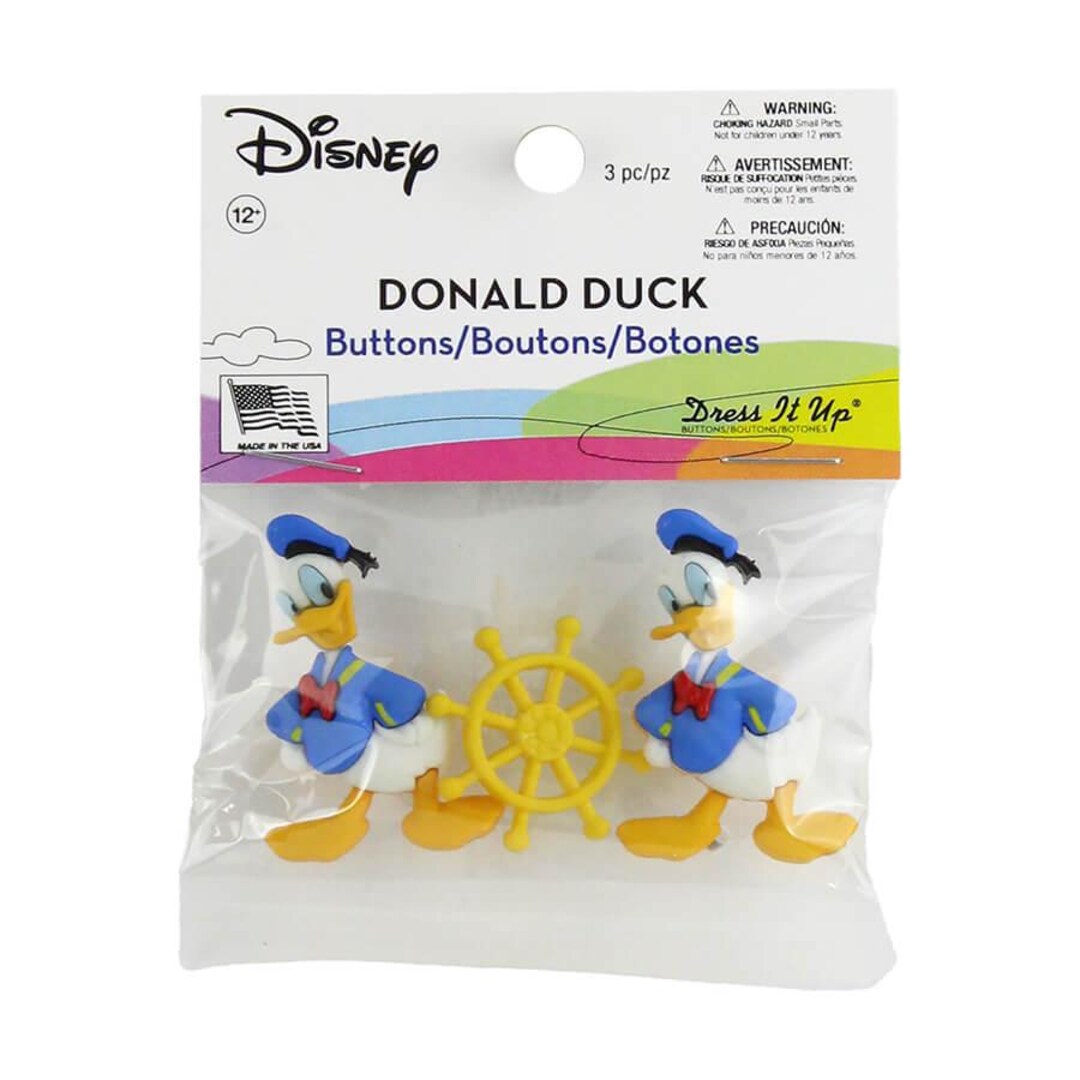 Dress It up Buttons Disney Donald Duck Novelty Buttons - Etsy