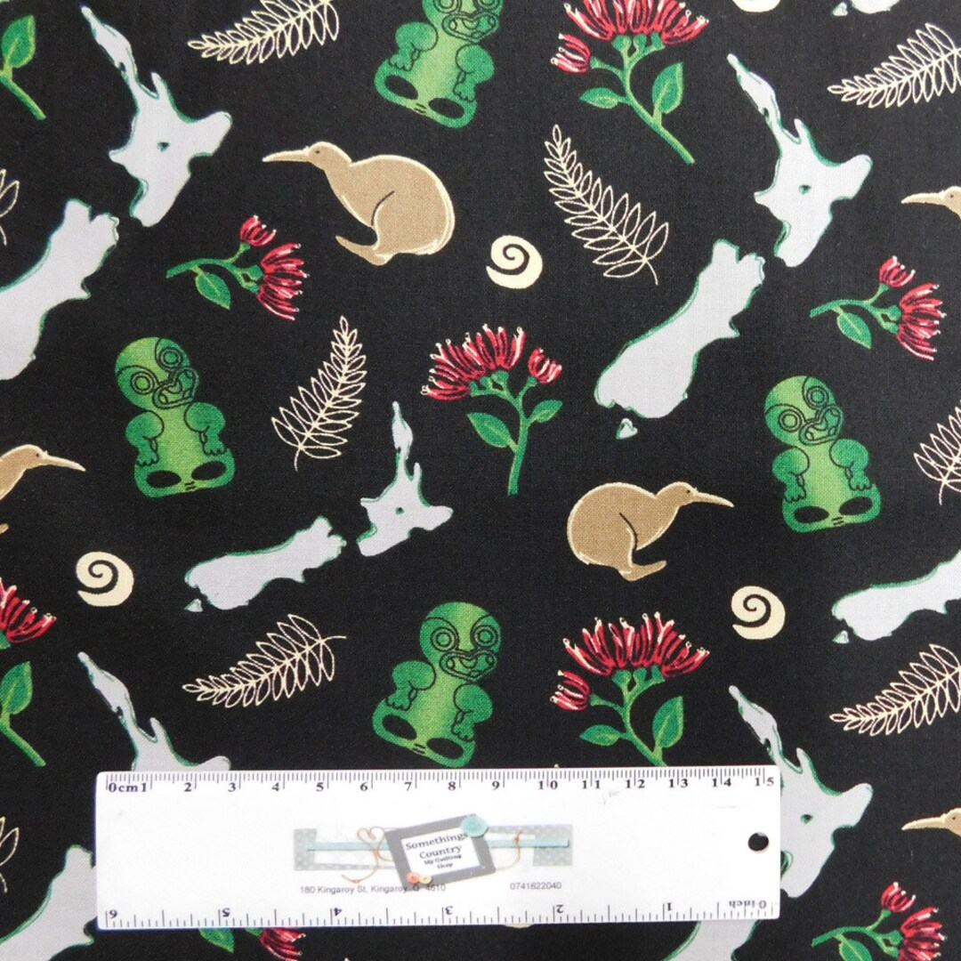 Quilting Patchwork Sewing Fabric Kiwiana Allover 50x55cm Fq New Material Etsy