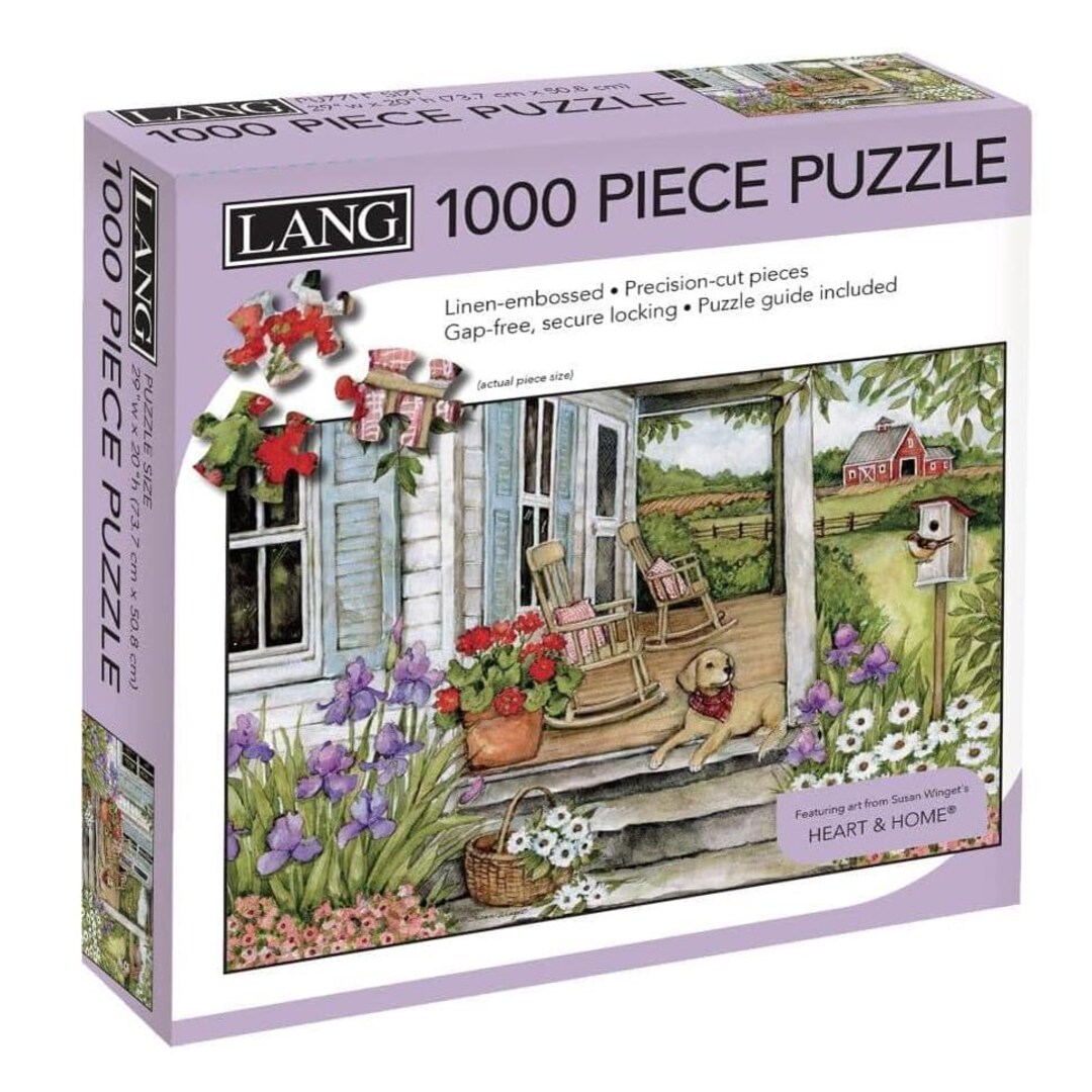 Lang Jigsaw Puzzle 1000 Piece Country Home Linen Embossed - Etsy