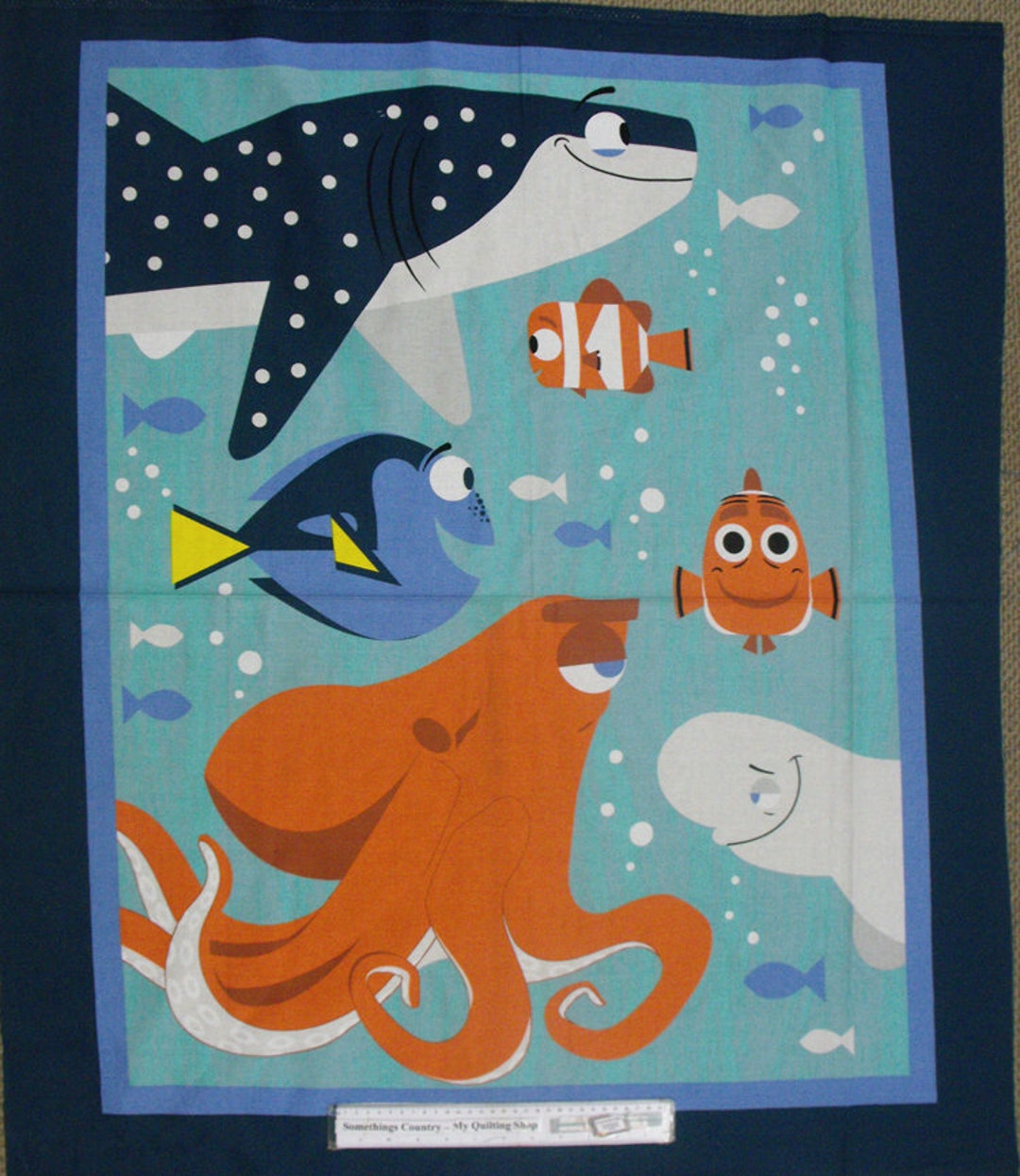 Patchwork Quilting Sewing Fabric Finding Dory Nemo Panel 90x110cm ...