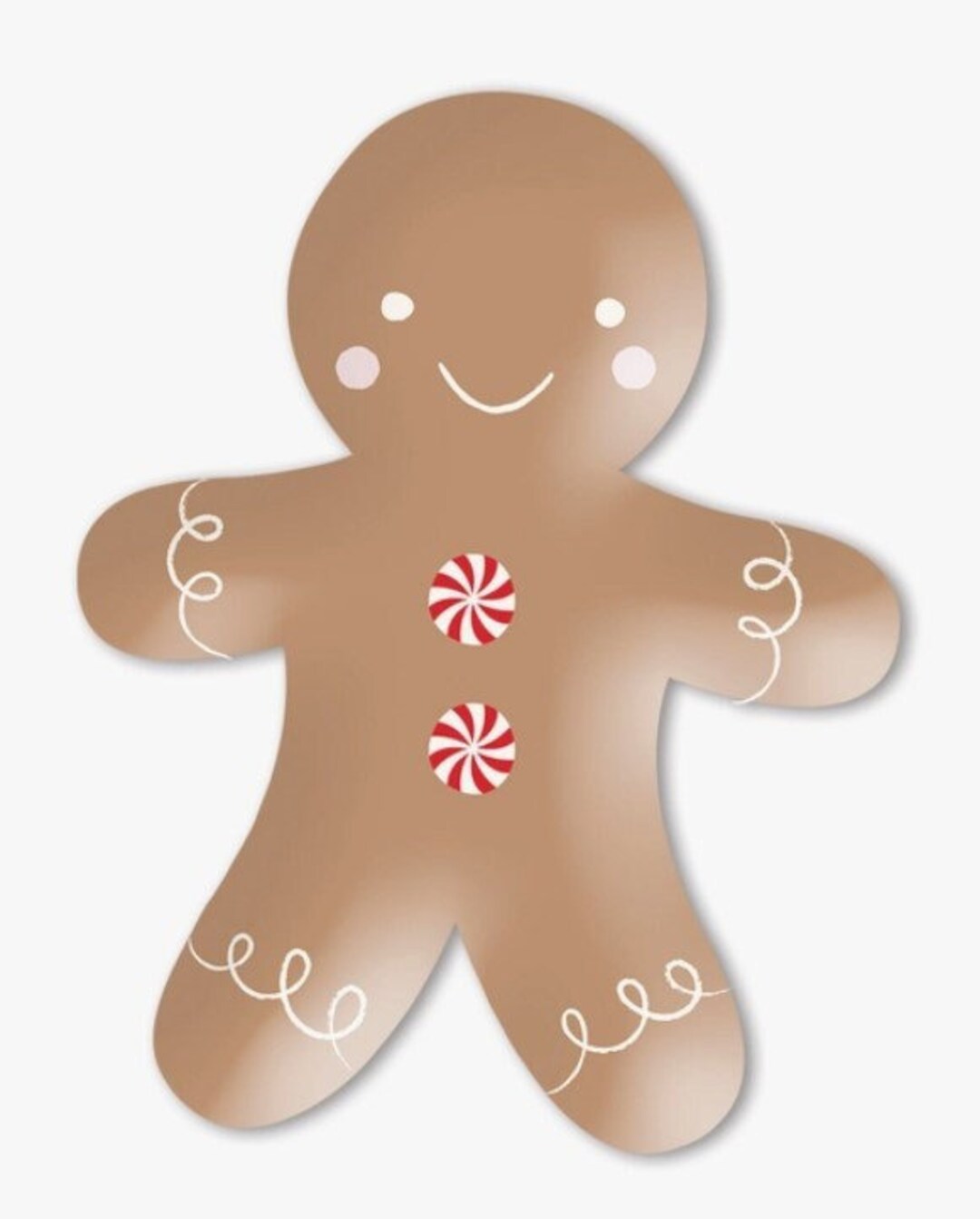 Gingerbread Man Lunch Plates 8ct | Christmas Birthday | Gingerbread ...