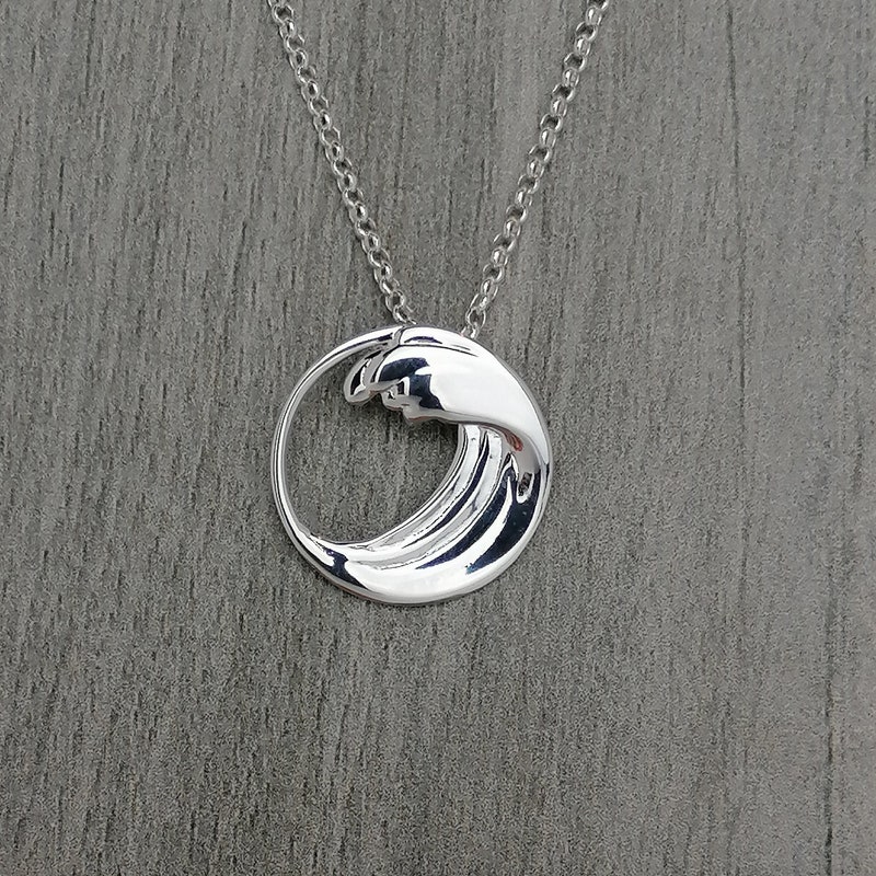 Wave Necklace - Etsy