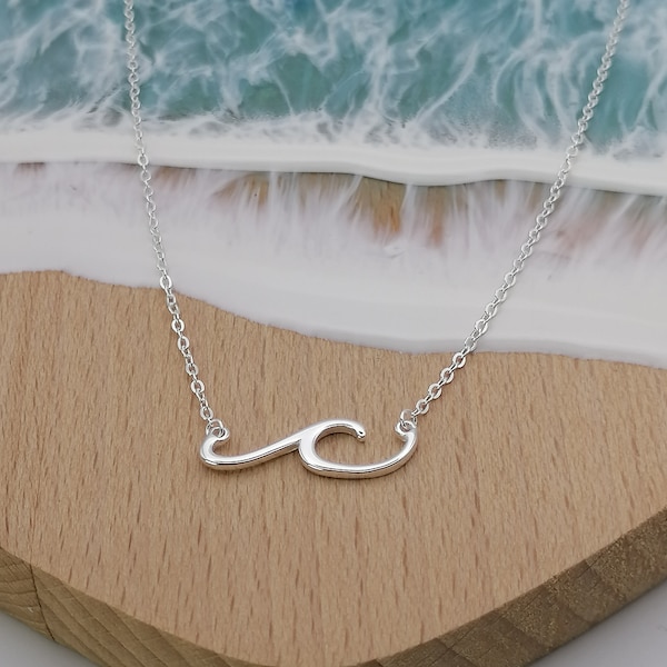 Wave Necklace - Etsy