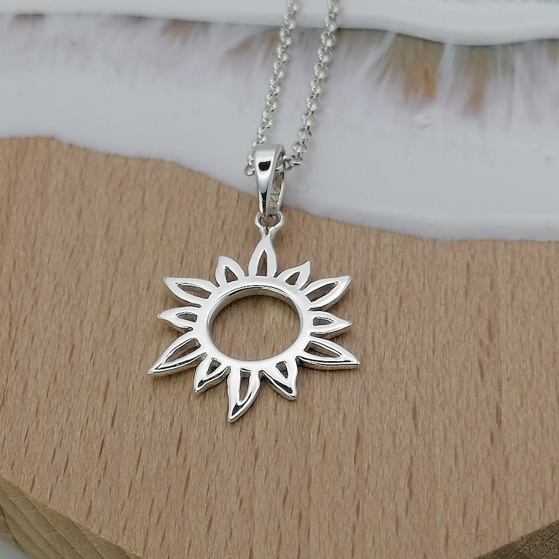 Sun Necklace - Etsy