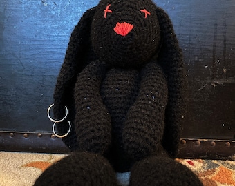Goth Bunny Plush | Etsy