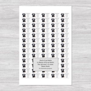 Black Labrador Dog Return Address Labels, Watercolour, Personalised ...