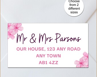 Pastel Flowers Custom Address Labels or Stickers - Etsy
