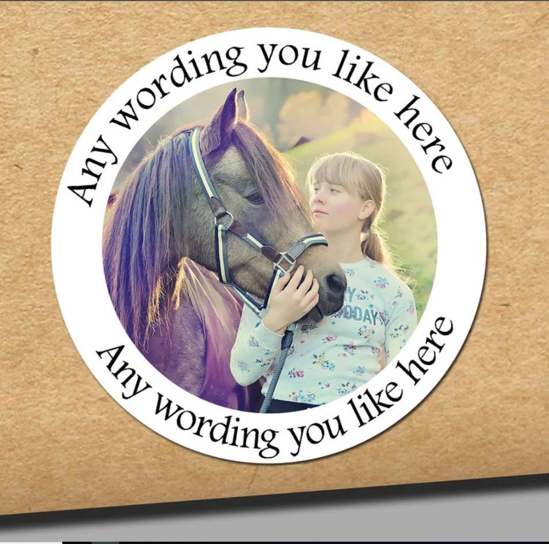 12 X Equestrian Horse Pony Photo Stickers Labels - Etsy