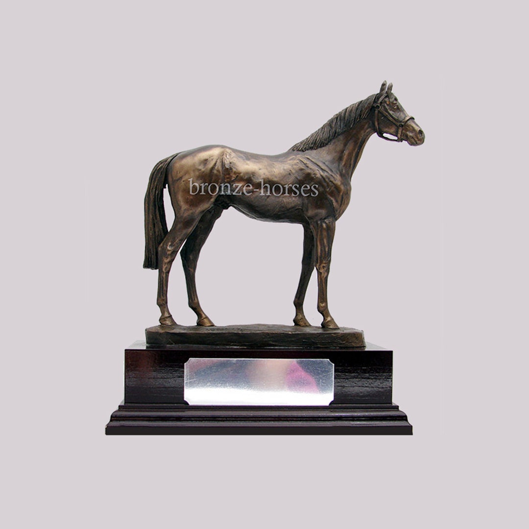 Thoroughbred Horse Trophy, Equestrian Sculpture Base & Plinth ...