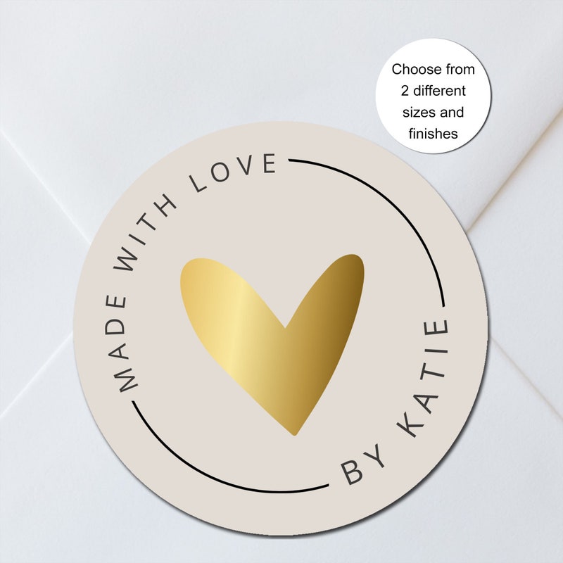 Made With Love Stickers - Etsy