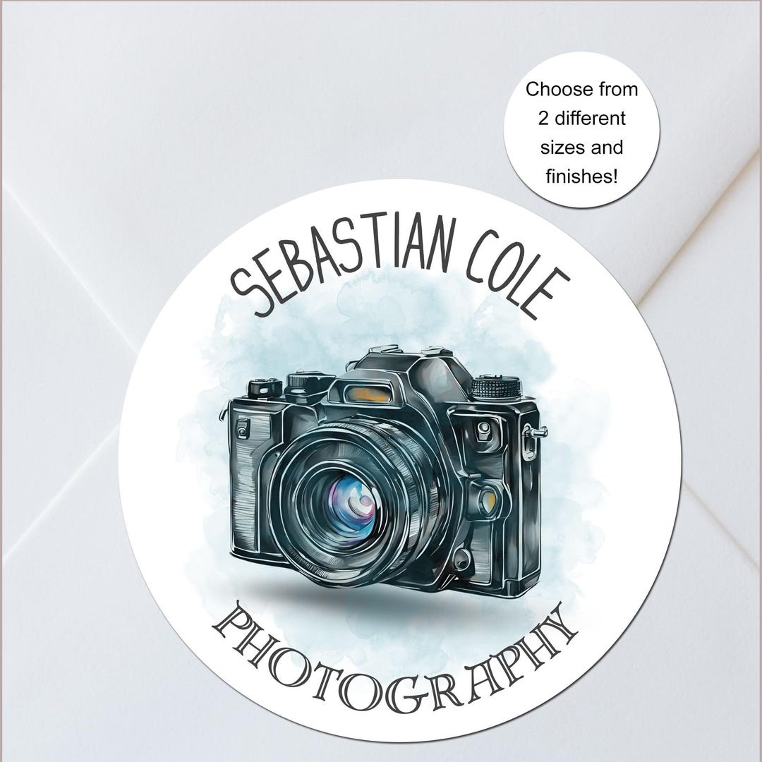 Photographer Stickers, Photography Camera Custom Business Labels, Any ...
