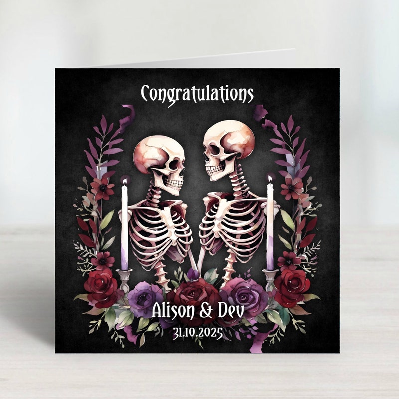 Gothic Wedding Card - Etsy UK