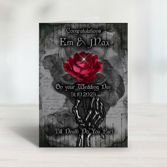 Goth Getting Married Congratulations Gothic Wedding Congratulations