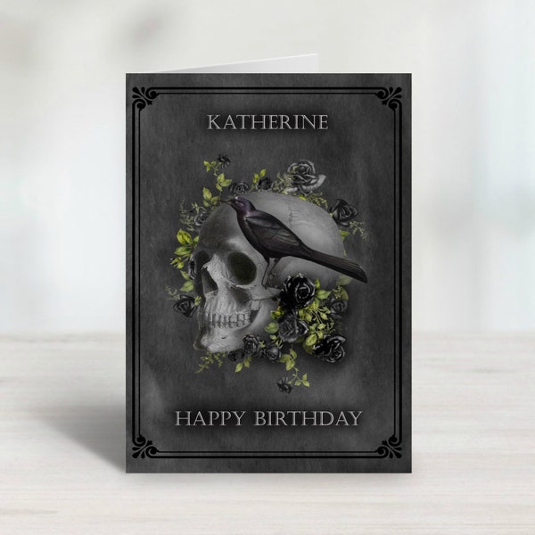 Gothic Birthday Card - Etsy Canada