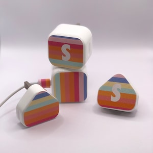 Personalised Rainbow Sunset Charger Sticker | Custom Name Labels for ...