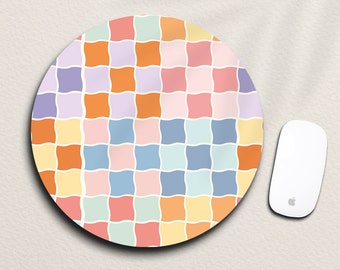 Floral Bliss Mouse Mat | Aesthetic Round Non-slip Pad for PC & Mac ...