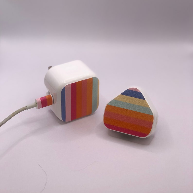 Personalised Rainbow Sunset Charger Sticker | Custom Name Labels for ...