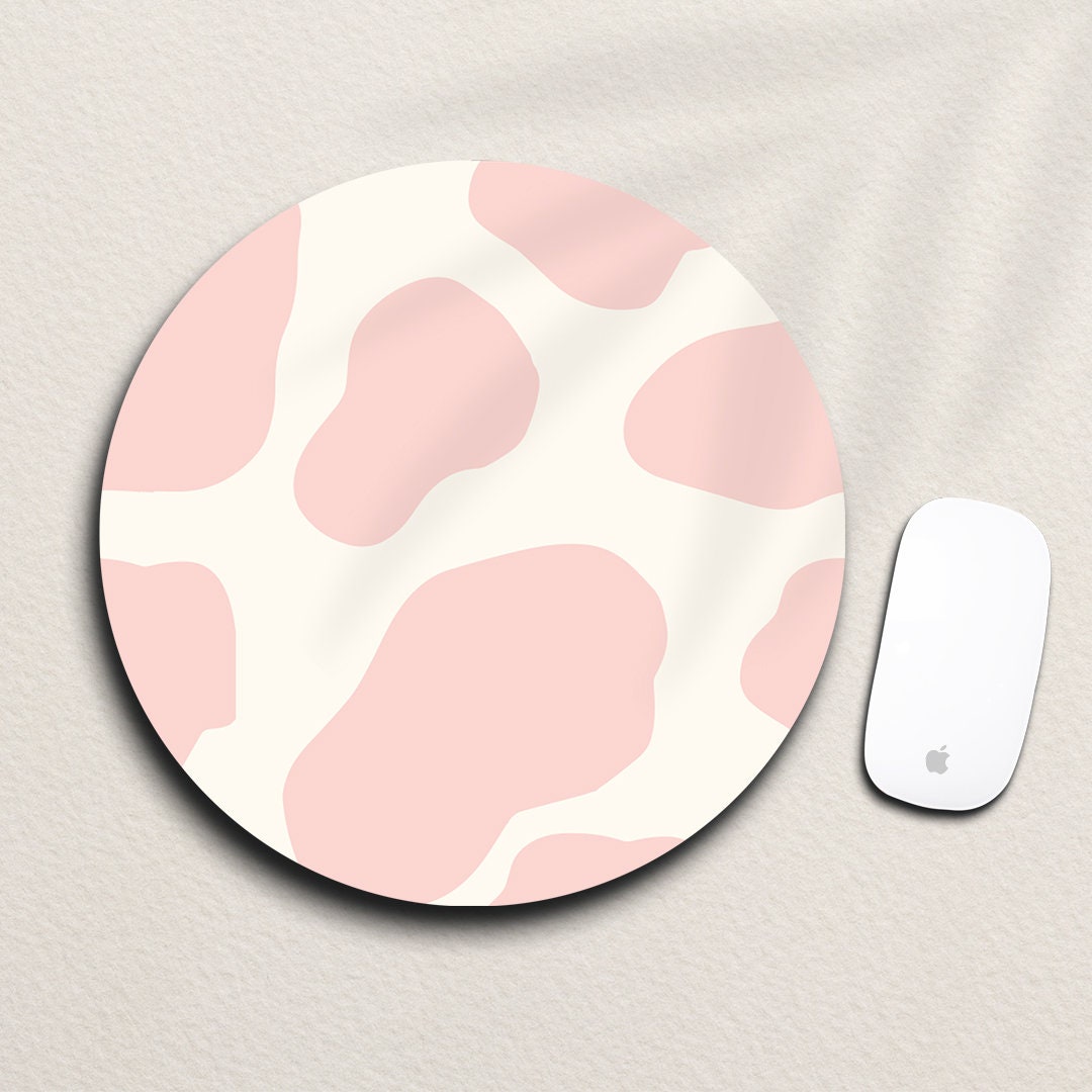 Floral Bliss Mouse Mat | Aesthetic Round Non-slip Pad for PC & Mac ...