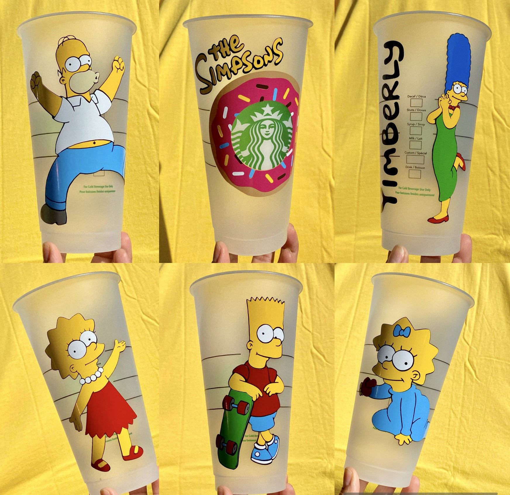 The Simpsons Starbucks Customized Cup - Etsy