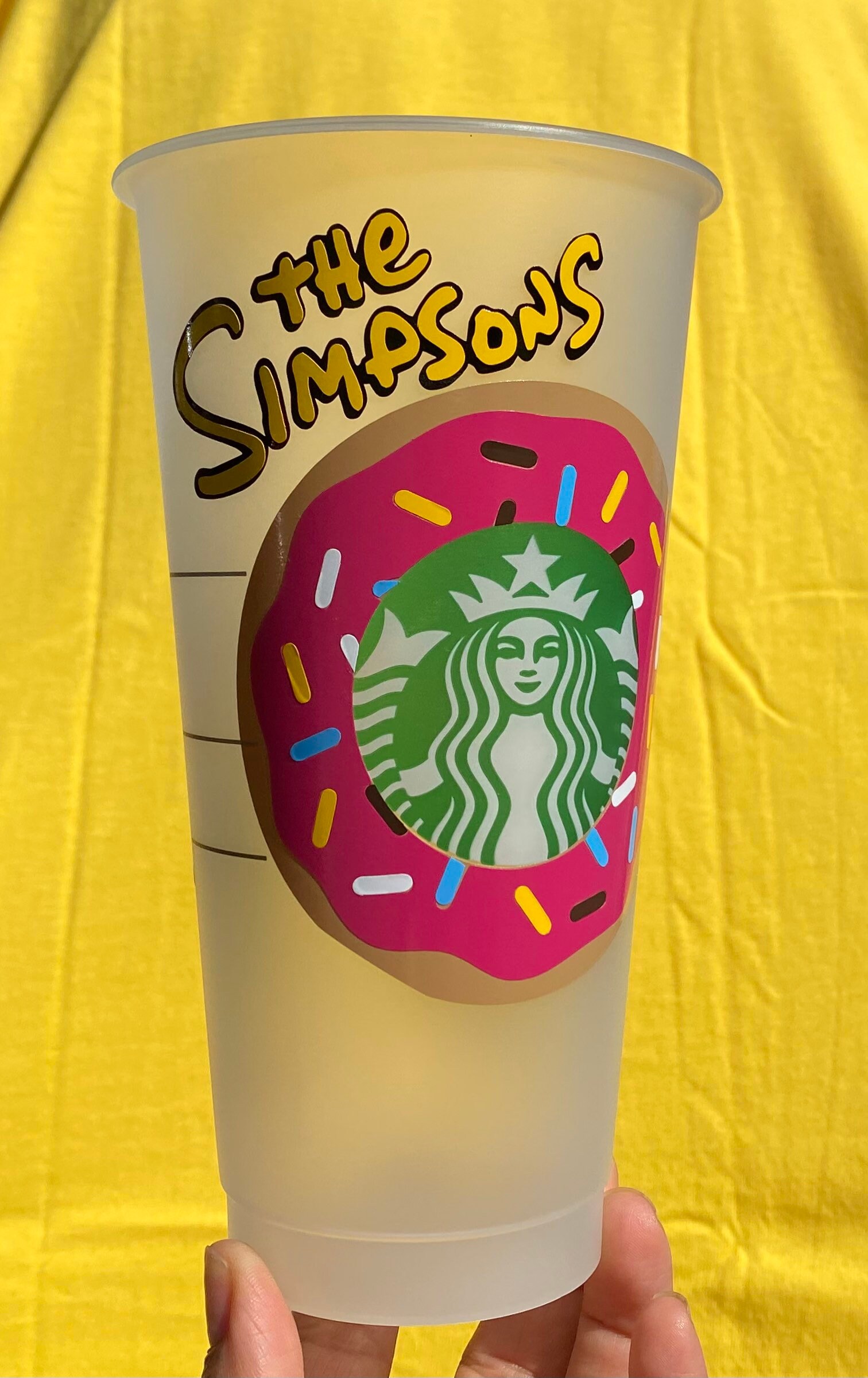 The Simpsons Starbucks Customized Cup - Etsy