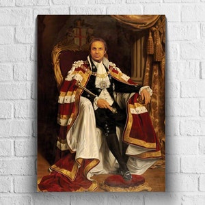 Custom Historical/royal/regal Human Portrait From Photo, Birthday Gift ...