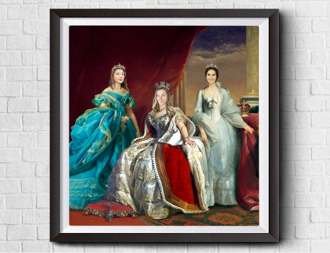 Custom Renaissance Royal Portrait From Photo: Personalized Digital ...