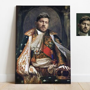 Custom Historical/royal/regal Human Portrait From Photo, Birthday Gift ...