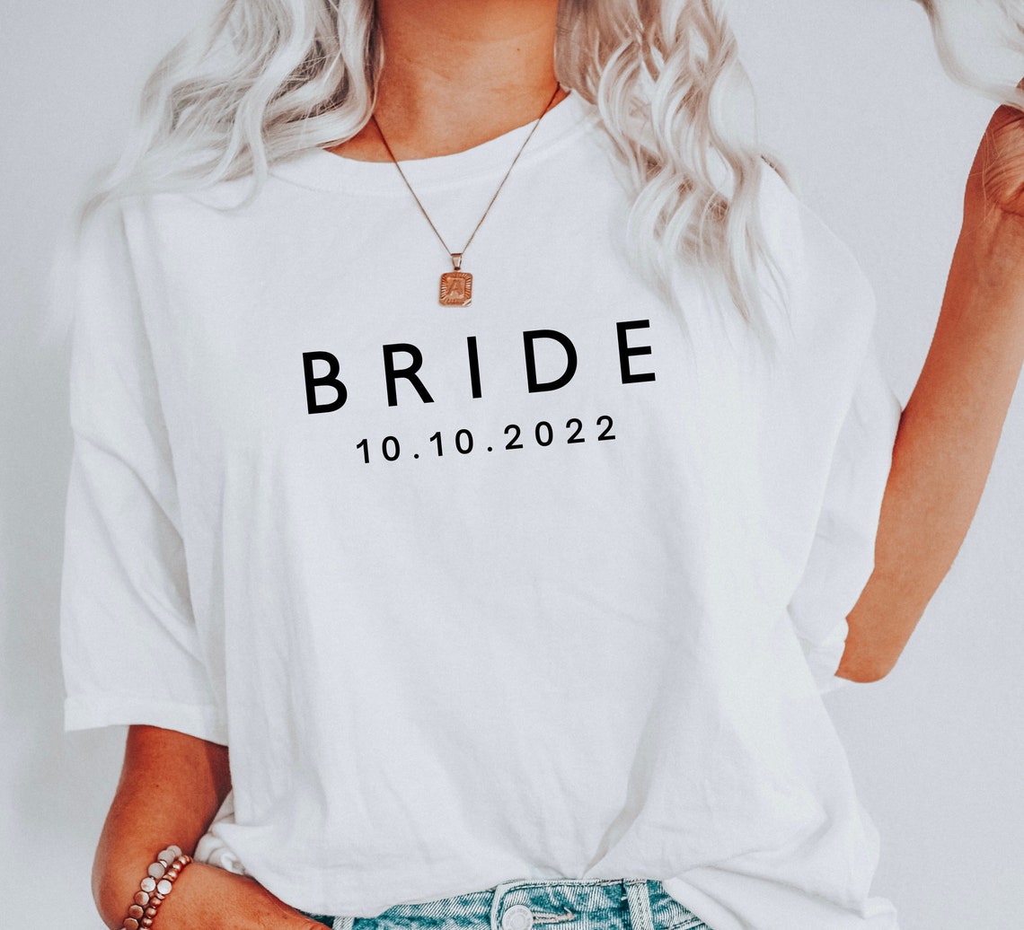 Custom Comfort Color Bride Groom Shirt Bride And Groom T Shirt Etsy
