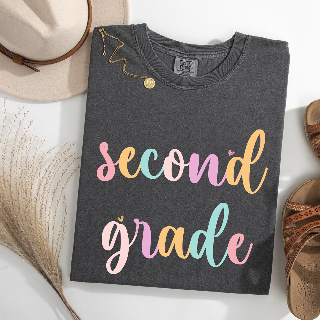 Second Grade Shirt, Back to School Teacher Shirt, Second Grade Teacher ...