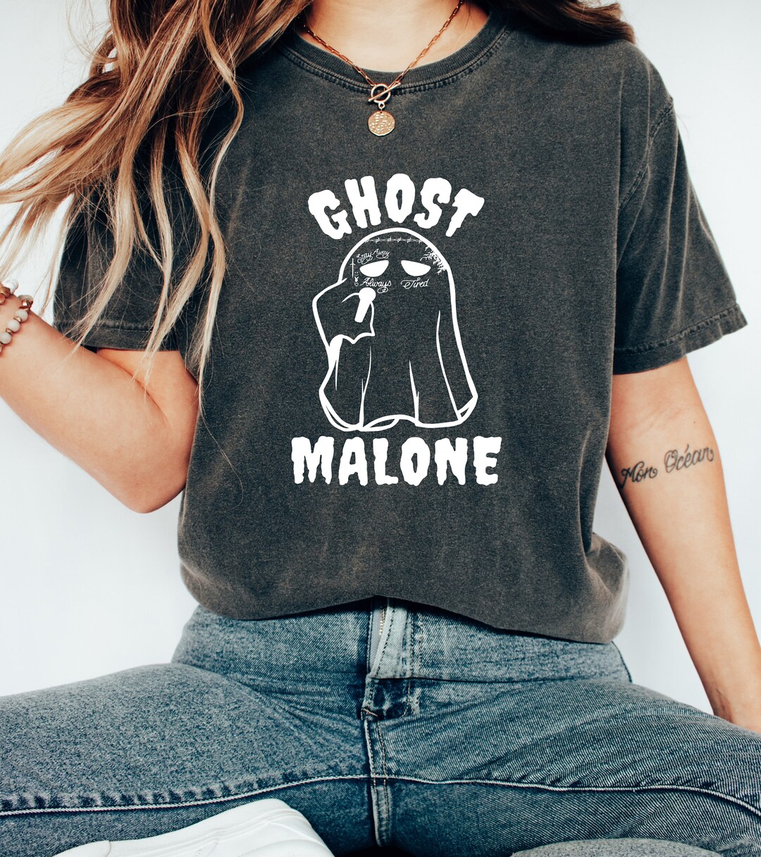 Comfort Color Ghost Malone Shirt, Ghost Malone Shirt, Stay Spooky Shirt ...