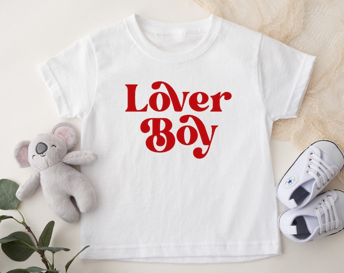 Lover Boy Shirt, Baby Boy Shirt, Baby Boy Valentine's Day Shirt, Baby Valentine's Day Outfit ...