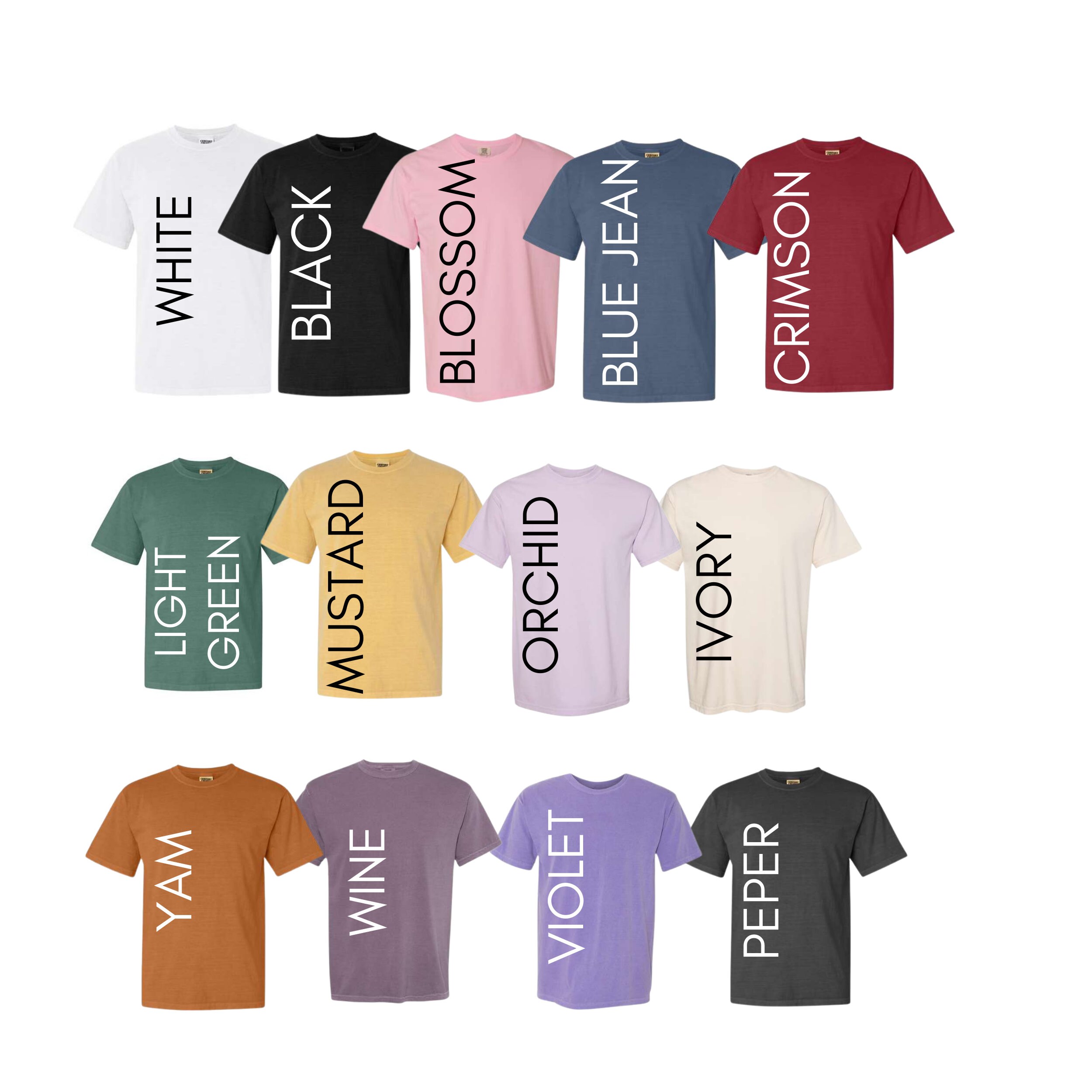Custom Comfort Colors Shirt Custom T Shirt Custom Text - Etsy