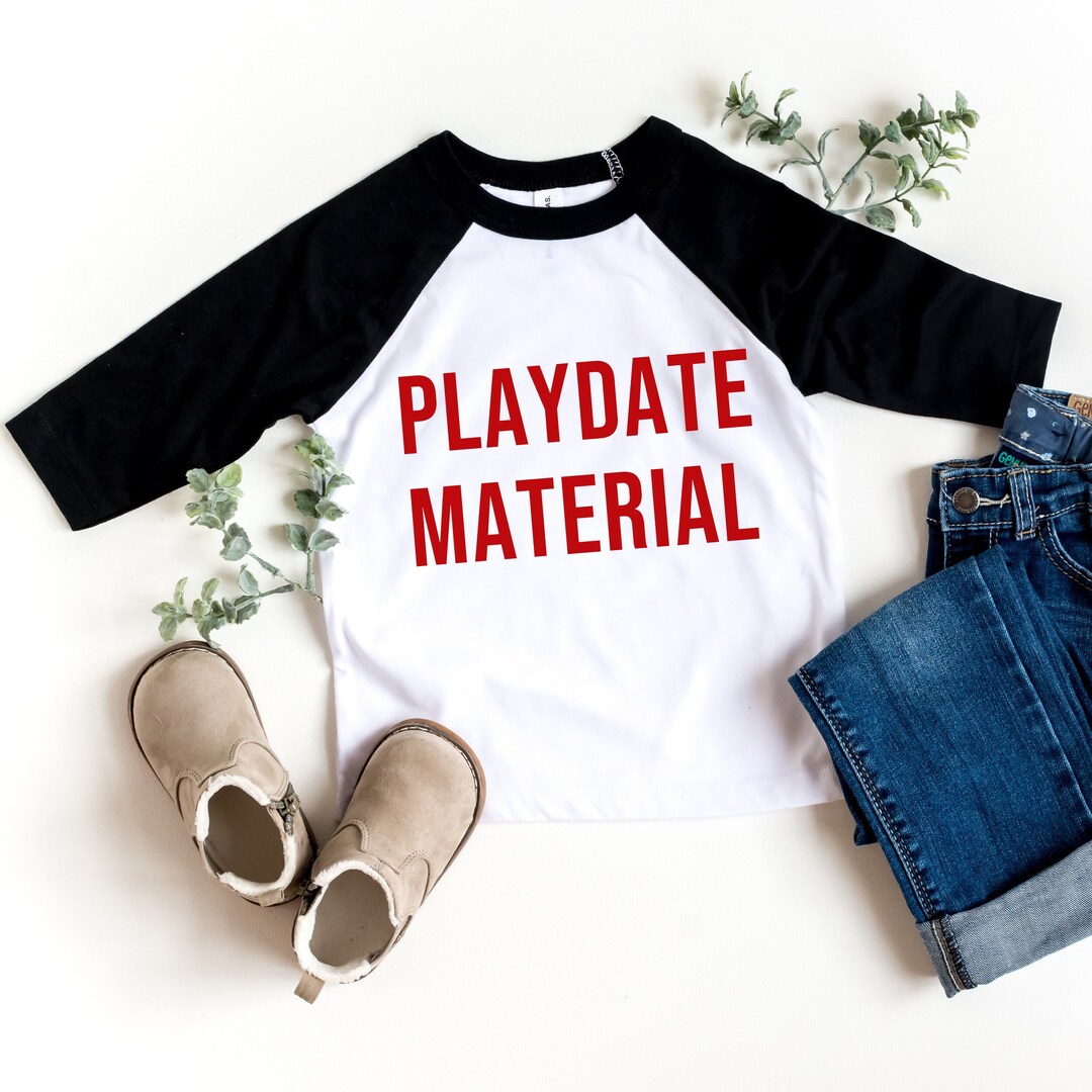 Playdate Material Shirt, Boys Valentine's Shirt, Boy Valentine's Raglan ...