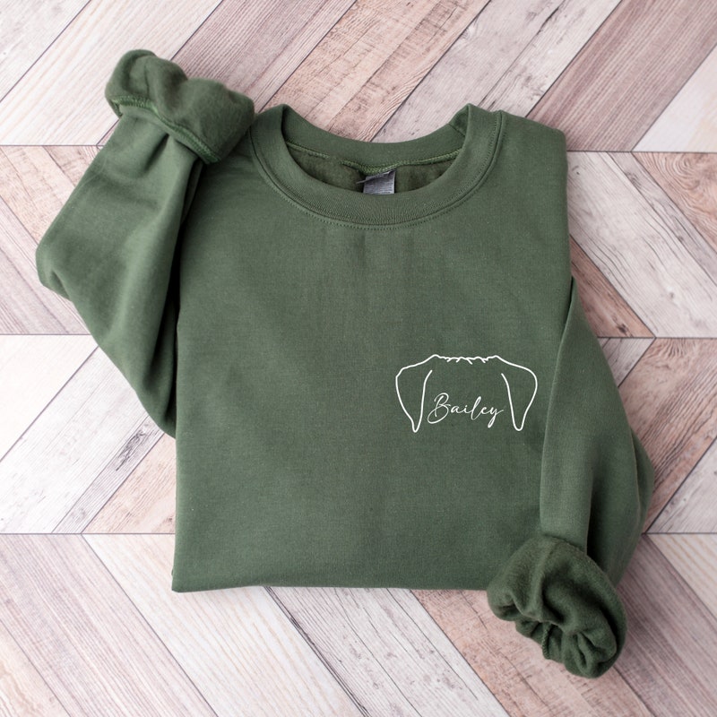 Dog Name Crewnecks - Etsy
