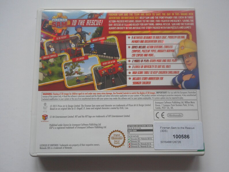 Fireman Sam to the Rescue (3DS) - Etsy