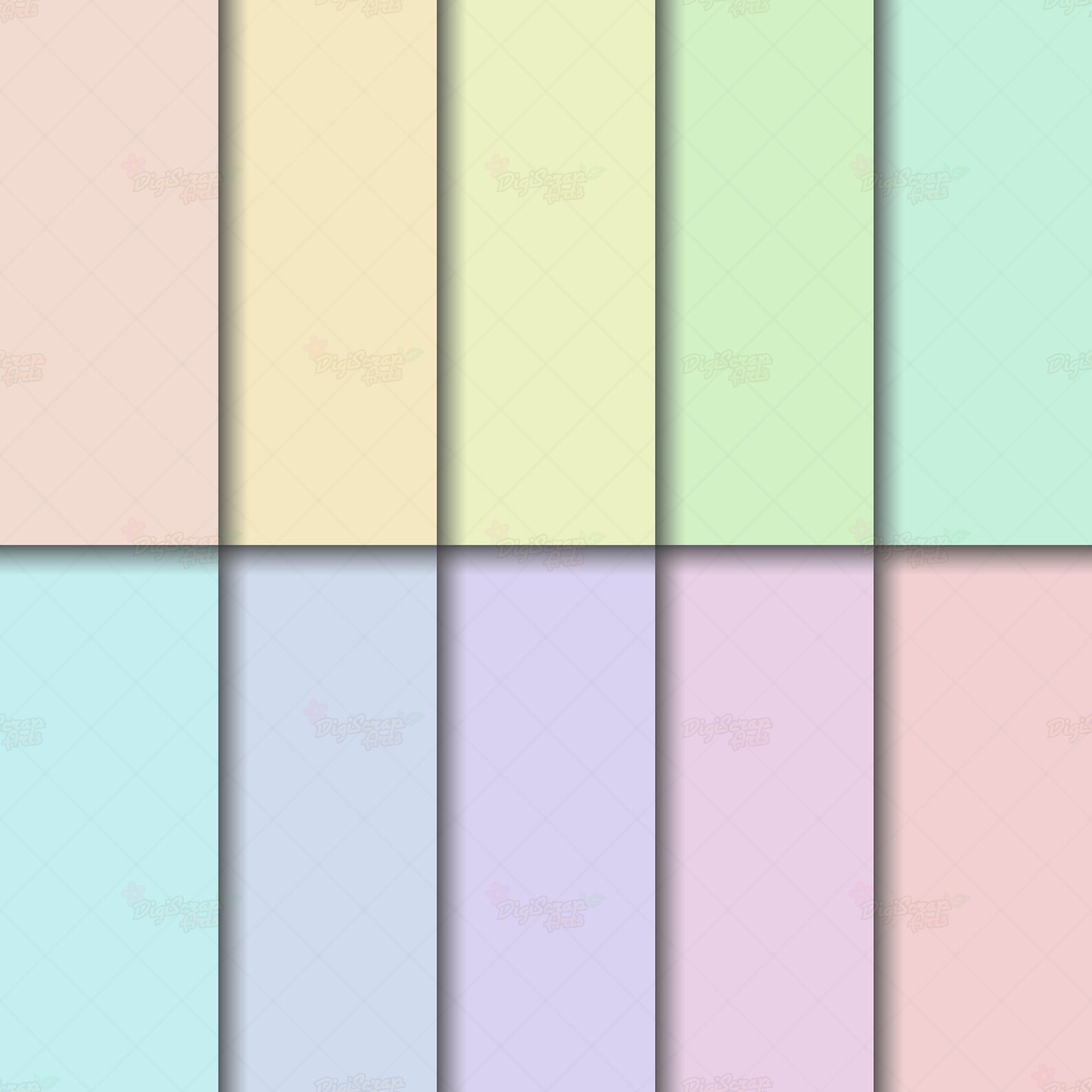 30 Pastel Polka Dots Digital Paper Pack – Instant Download / Commercial ...