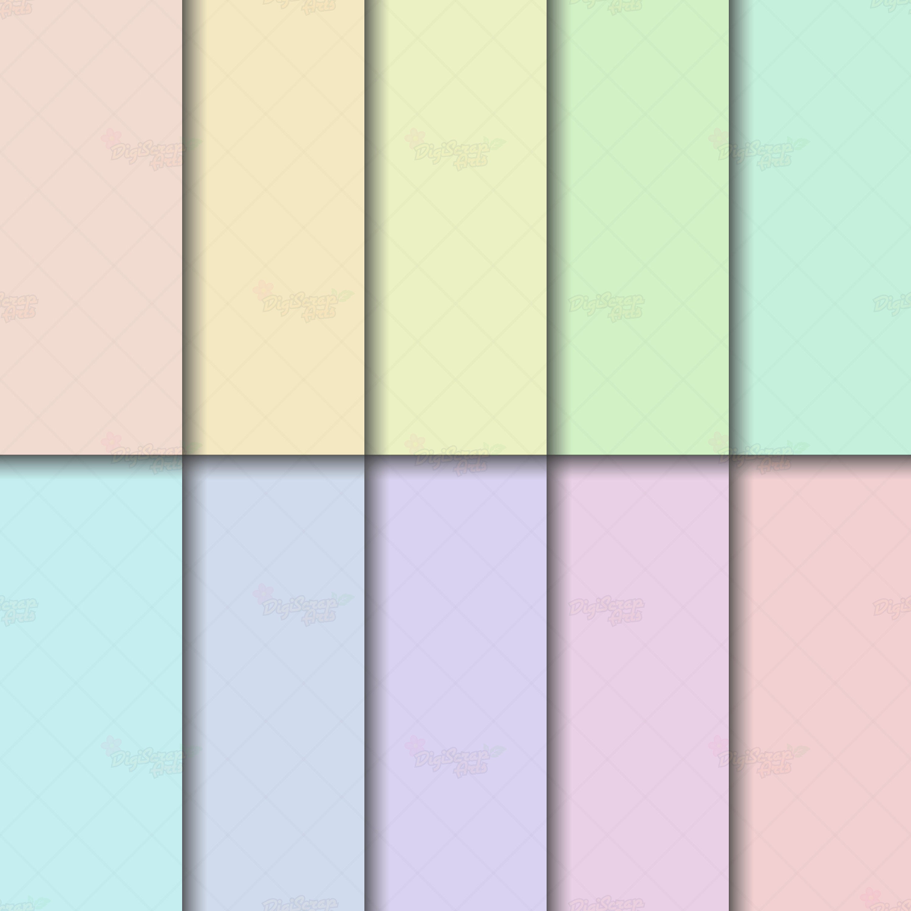 30 Pastel Polka Dots Digital Paper Pack – Instant Download / Commercial ...