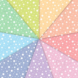 Pastel Polka Dots Digital Paper | Seamless Polka Dots Pattern ...