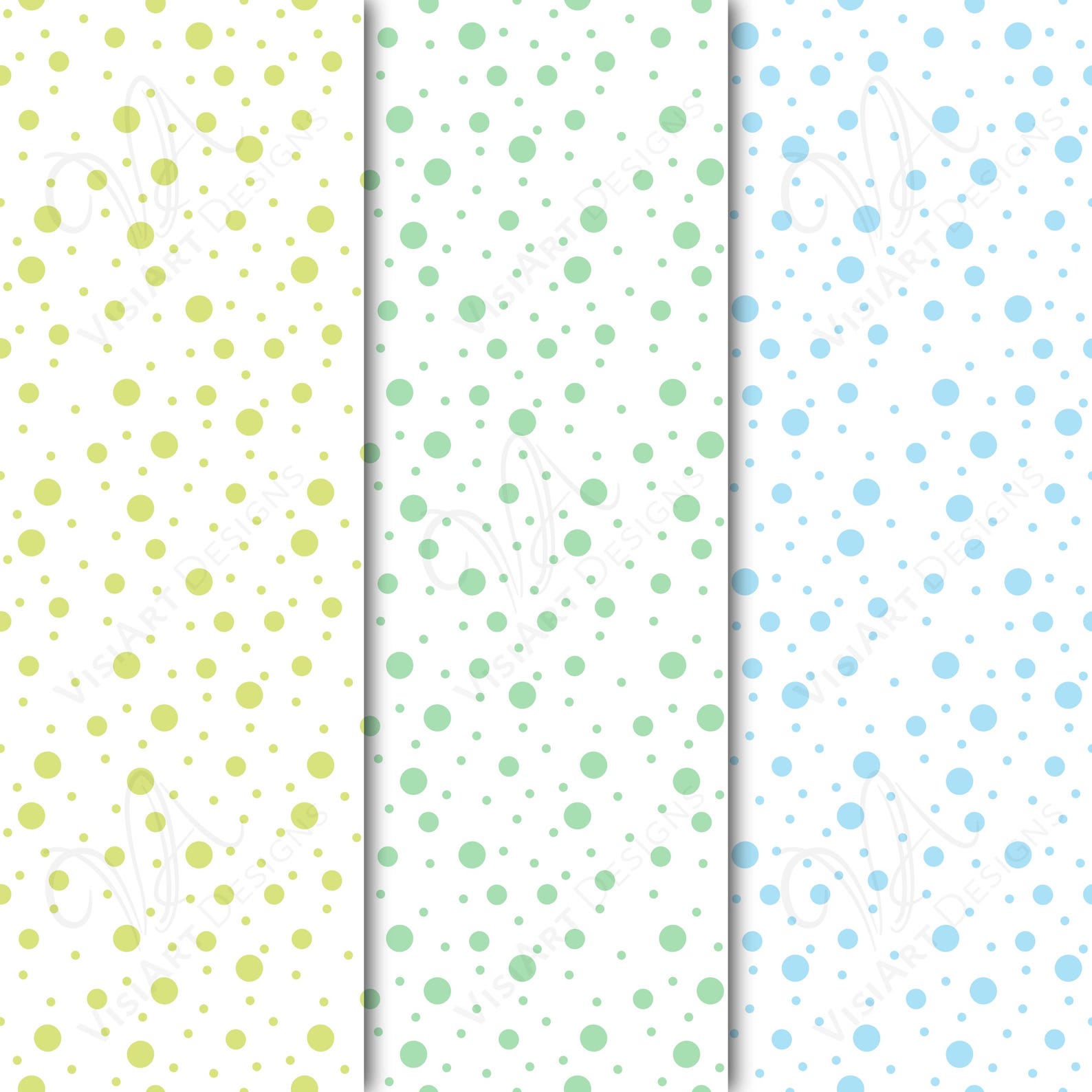 Pastel Polka Dots Digital Paper | Seamless Polka Dots Pattern ...