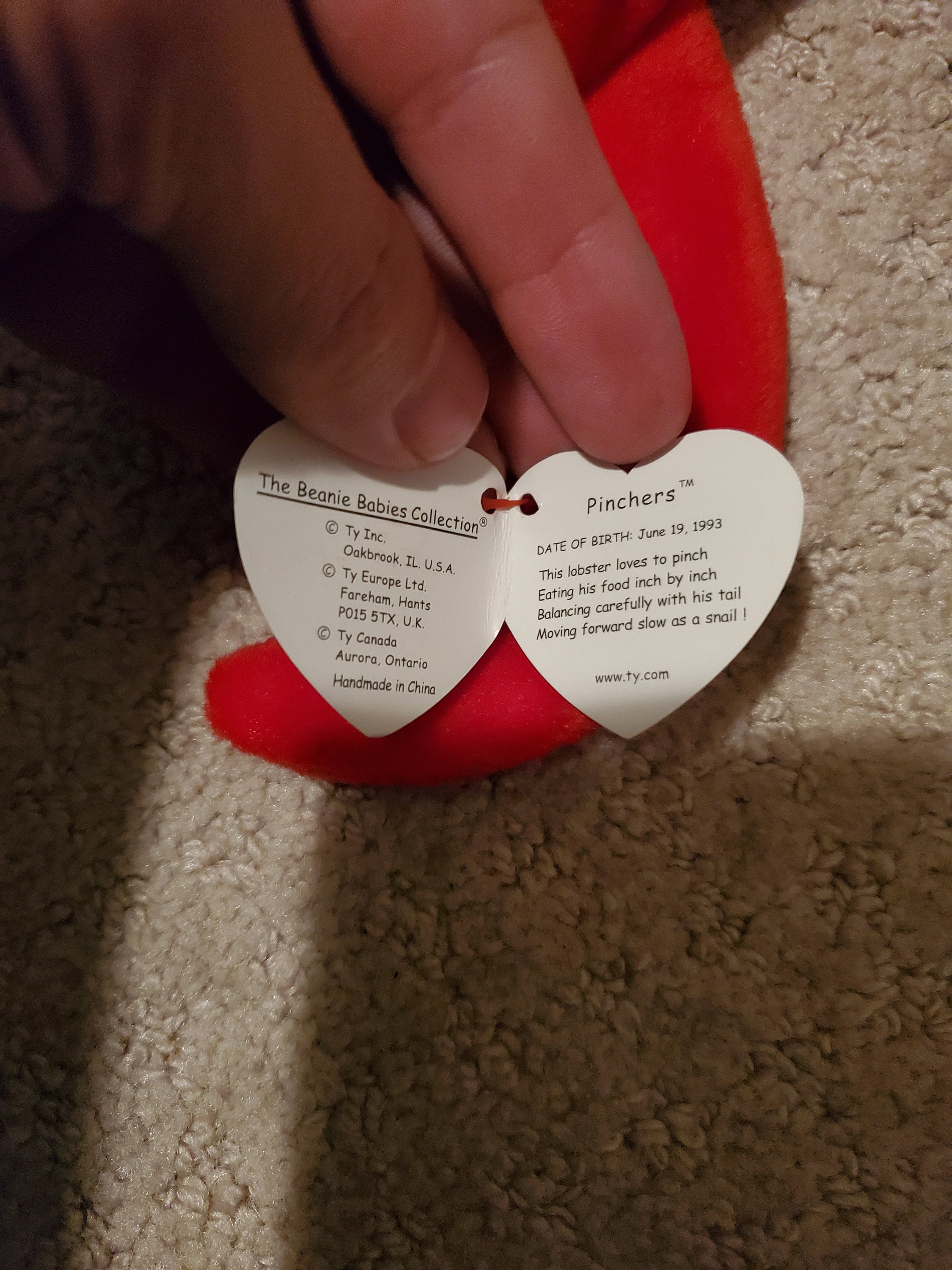 Pinchers Beanie Babies - Etsy