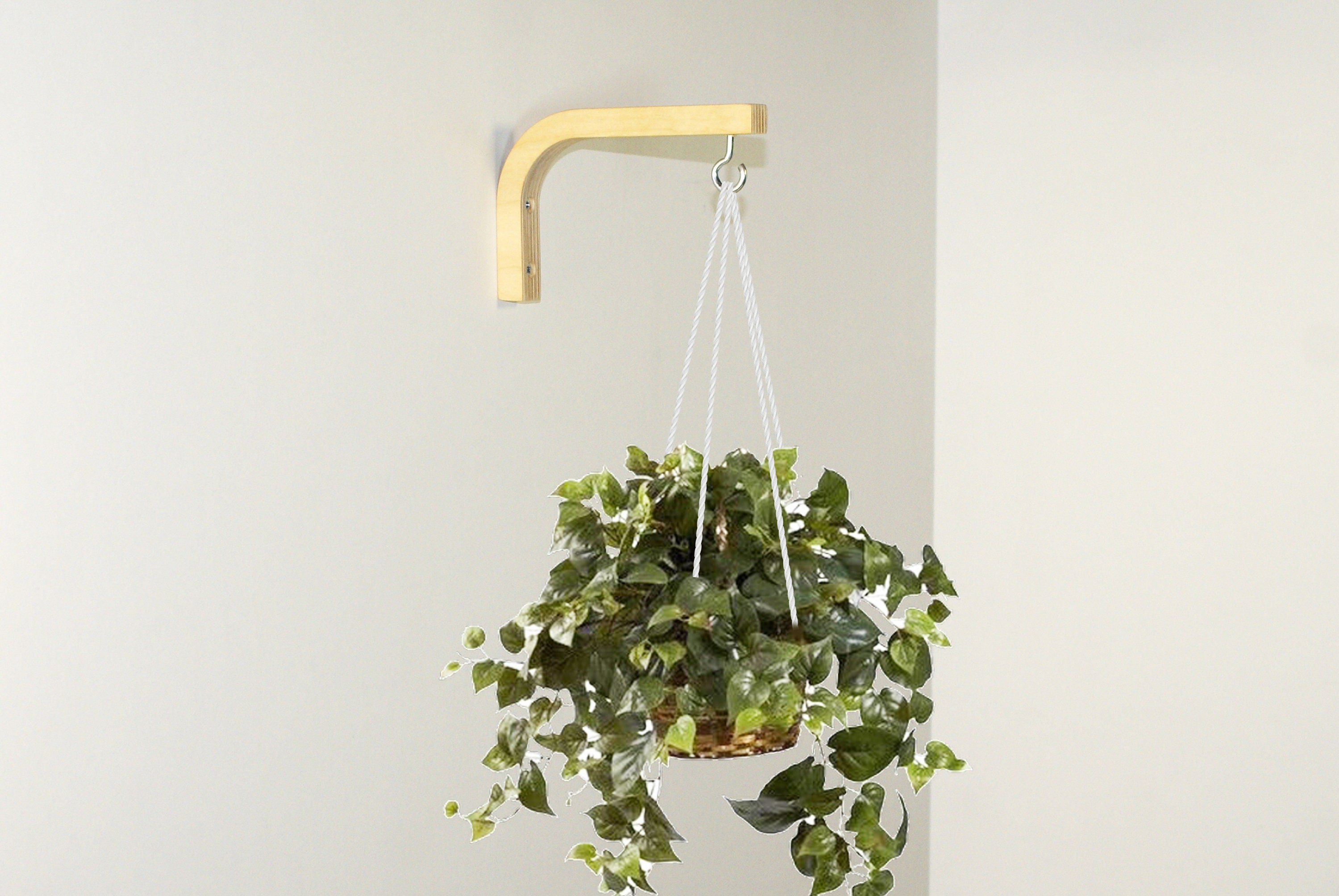 Wooden Hook for Plants Indoor Plants Bracket Hanging Wooden - Etsy UK