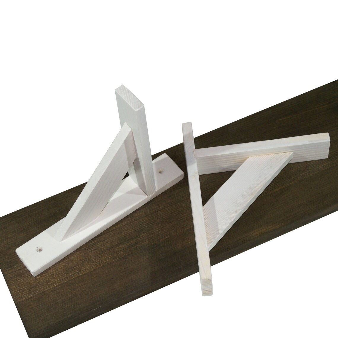 Wooden Bracket for Floating Shelf Wall Wood Shelf Brackets | Etsy