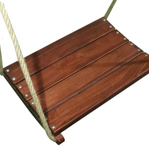 Wood Swings. Rope Swing. Wooden Tree Swing. Wood Swing. Wooden - Etsy