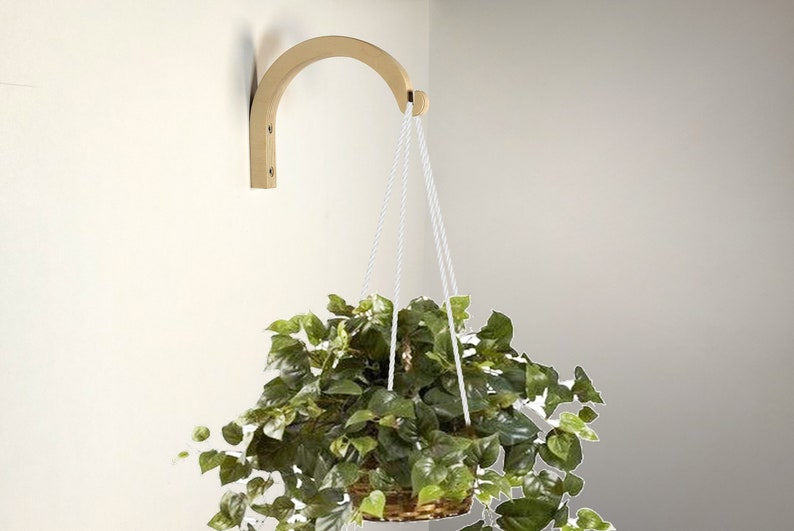 Hanging Wooden Plant Hook Plants Wall Hanger Hook Indoor - Etsy