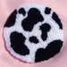 Cow Print Coaster, Cow Print Tufted Coaster, Tufted Coaster, Gift Ideas ...