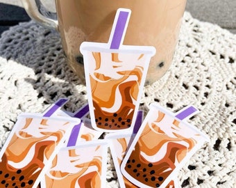 Starry Boba Tea Sticker - Etsy