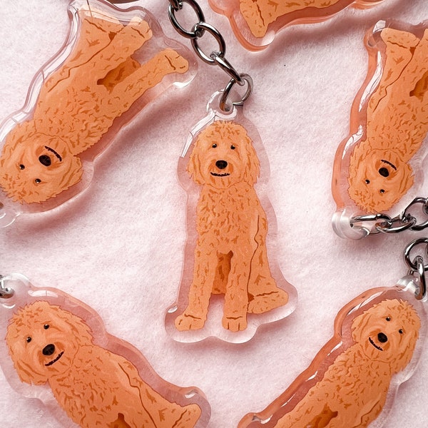 Labradoodle Keychain - Etsy